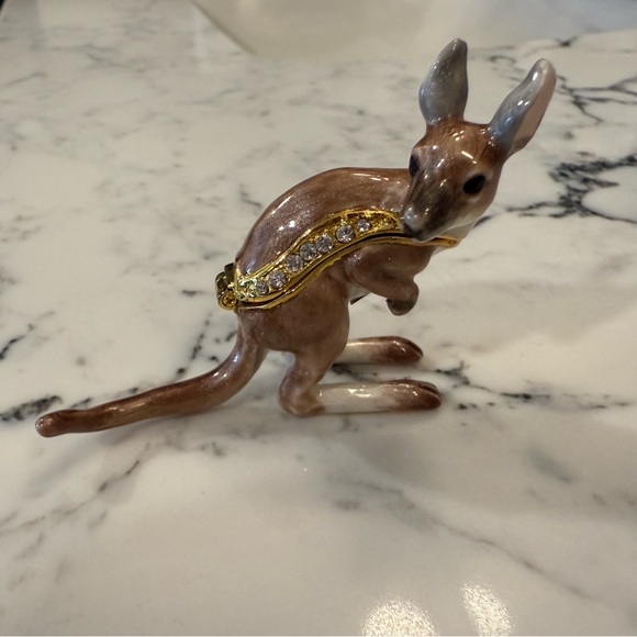 Kingspoint Designs | Other | Joey Kangaroo Pewter Bejeweled Hinged ...